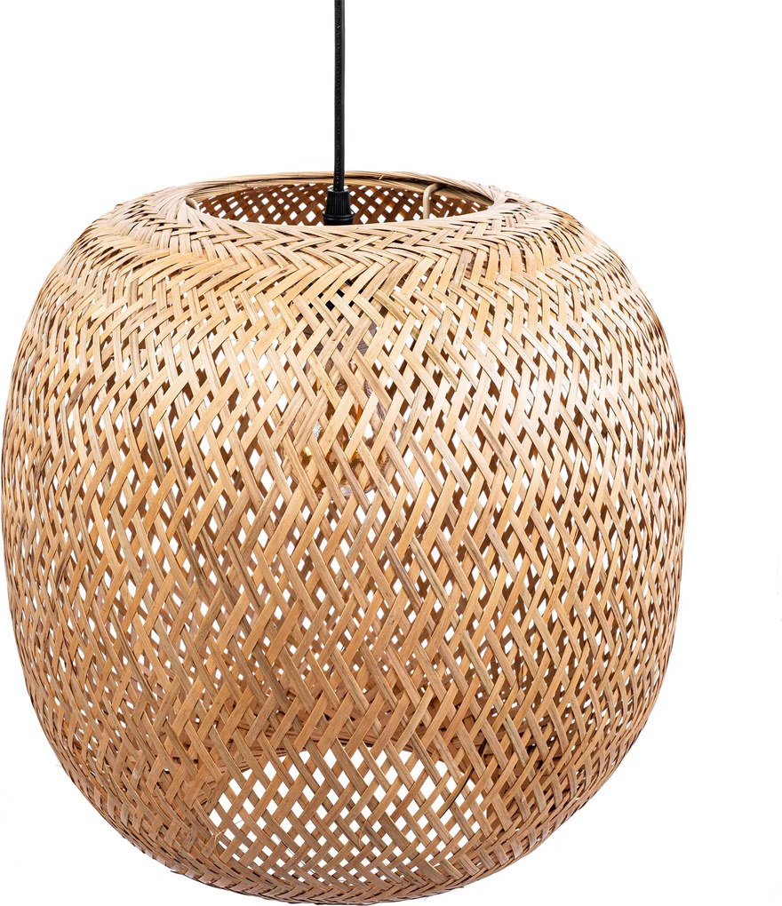 Toolight Natural, závěsné svítidlo 1xE27 APP1326-1CP, přírodní hnědá, OSW-05368