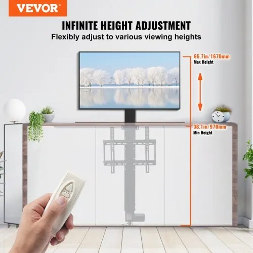 Motorizovaný TV zdvih Délka zdvihu 71,1 cm