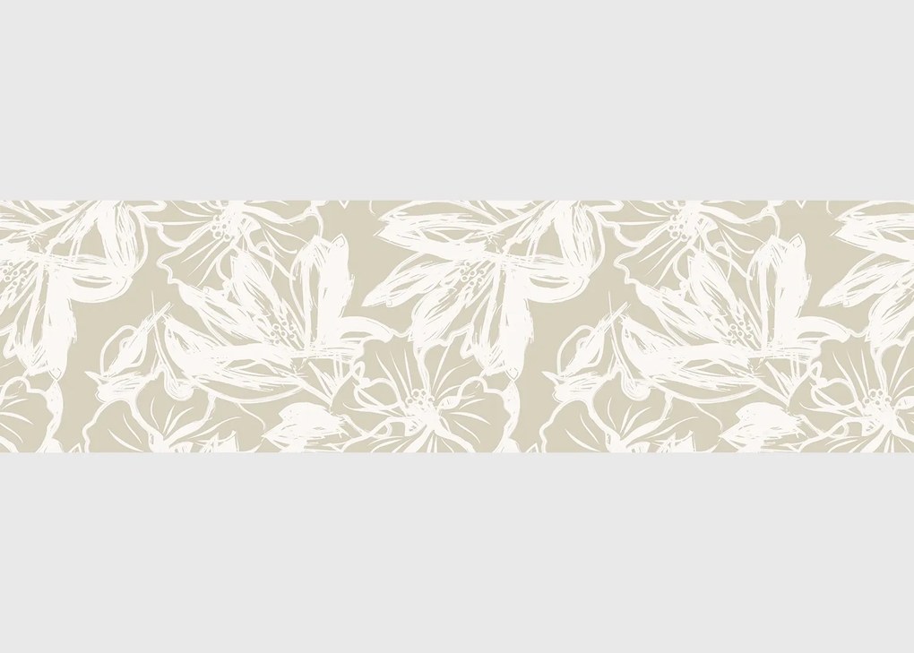 Samolepící bordura na zeď Pastelové Květiny | 5 m x 13.8 cm | DWB8417