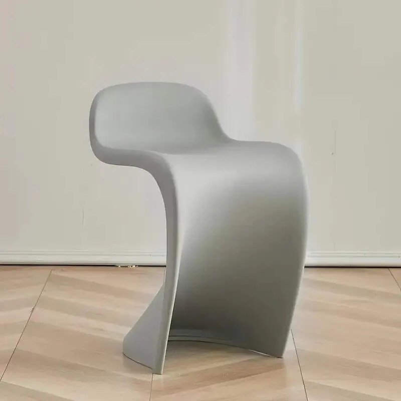 Křeslo ergonomické, designové, relaxační, plast šedý, NoBi ELEGANT