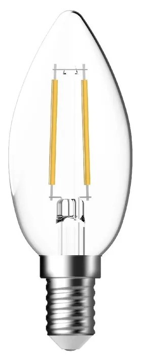 Čirá LED svíčka NORDLUX Filament 1,2 až 6,3 W, 2700/4000K