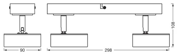 Ledvance - LED Bodové svítidlo DECOR PLUTO 2xLED/4,8W/230V