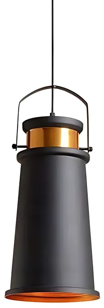 Toolight, Stropní svítidlo ASTI-A Black/Gold, černá - zlatá, OSW-00178
