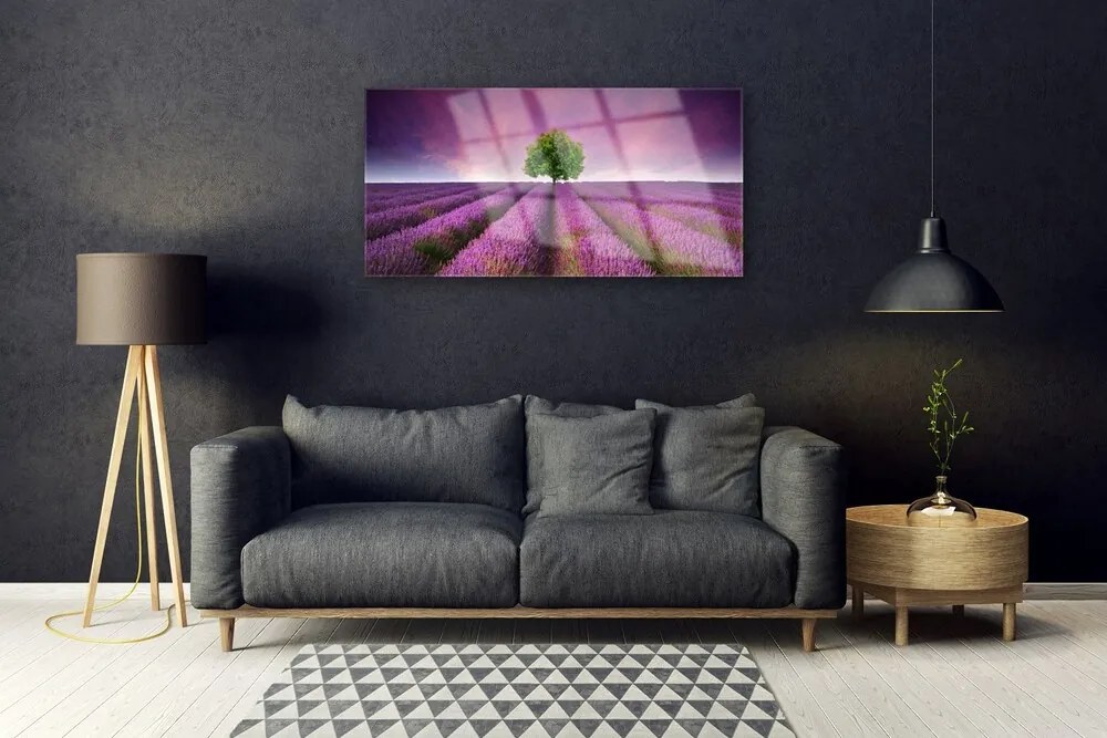 akrylový obraz Louka Strom Příroda 100x50 cm