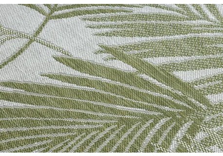 koberec SISAL SION palmové listy, tropický 2837 ploché tkaní ecru / z velikost 200x290 cm | krásné koberce cz