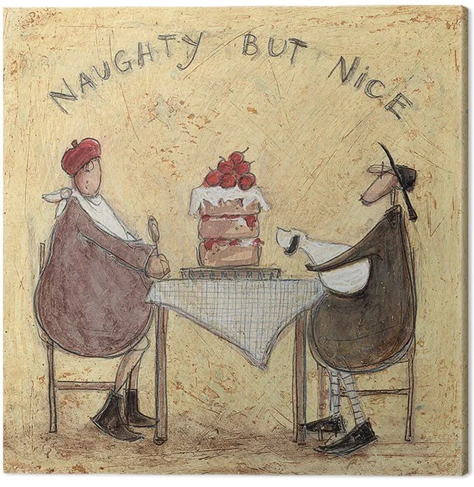 Obraz na plátně Sam Toft - Naughty But Nice, (30 x 30 cm)