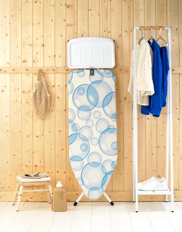 Brabantia Žehlicí prkno Bubbles potah PerfectFlow plocha pro parní jednotky 124x45cm