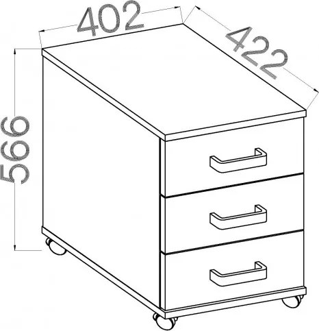 FALCO Kontejner Matylda 201 dub artisan
