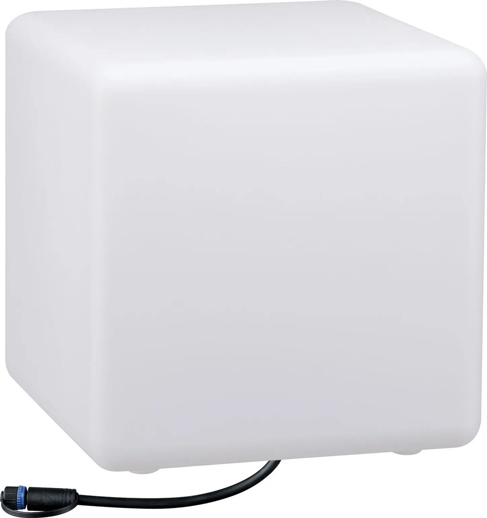 P 94181 Plug&Shine světelný objekt Cube IP67 3000K 24V délka hrany 30cm - PAULMANN