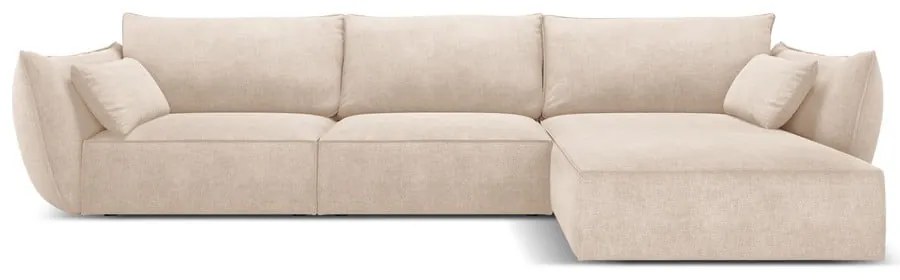Béžová rohová pohovka (pravý roh) Vanda – Mazzini Sofas