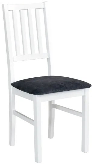 Drewmix jídelní sestava DX 5 odstín lamina (deska stolu) grafit, odstín dřeva (židle + nohy stolu) sonoma, potahový materiál látka