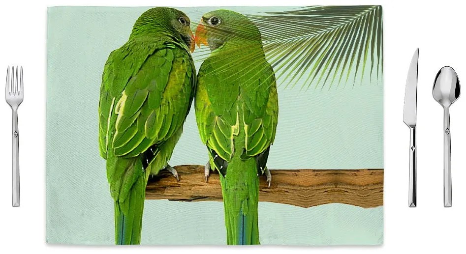 Prostírání Home de Bleu Parrots Love, 35 x 49 cm