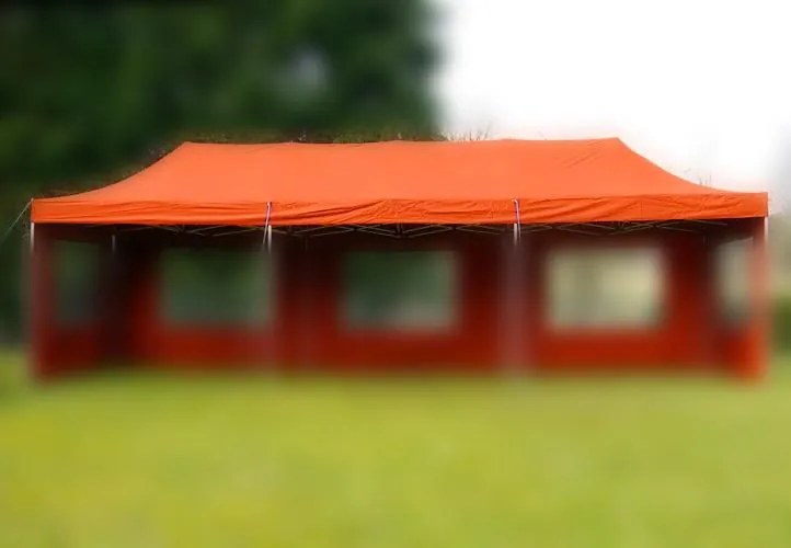 Samostatná střecha s zahradním párty stanům 3x9 m, terakota