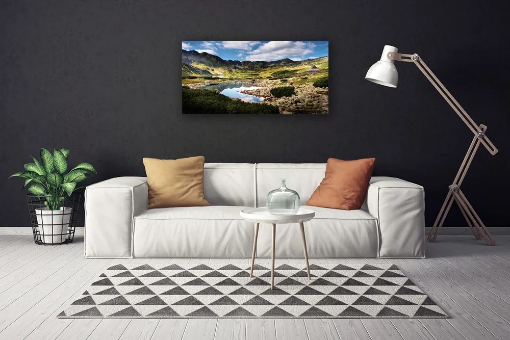 Obraz na plátně Hora Jezero Krajina 120x60 cm