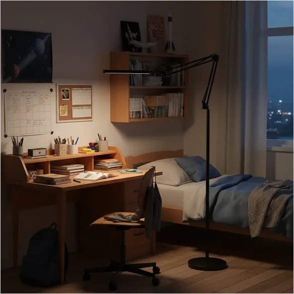 BRILAGI - LED Stm. flexibilní stojací lampa VARIO LED/14W/5V 157 cm černá