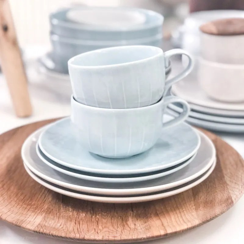 Porcelánový šálek s podšálkem na cappuccino Combi  Joyn mint green