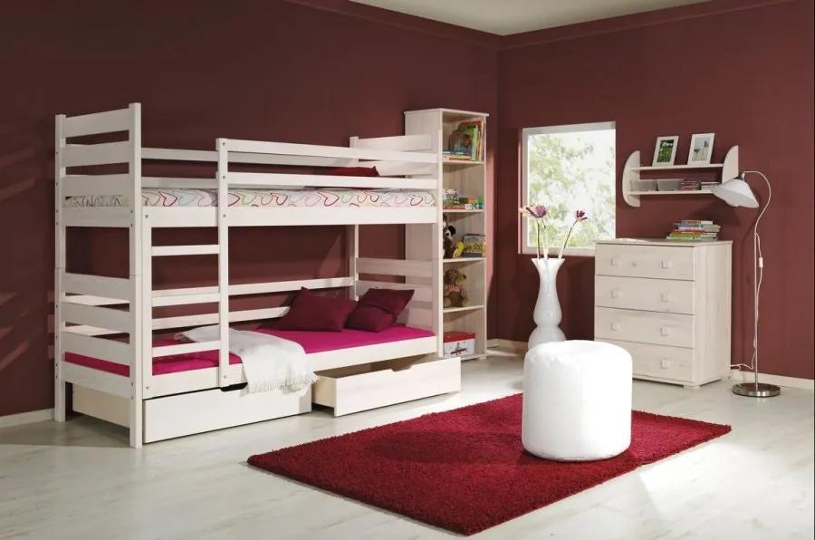 Casarredo - Komfort nábytek Patrová postel DAREK s úložným prostorem | barva: dol borovice natural