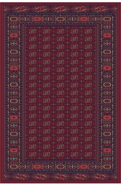 Vopi | Kusový koberec Solid 15CCC - 80 x 150 cm, vínový