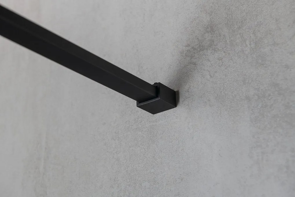 Gelco Gelco, VARIO BLACK jednodílná sprchová zástěna do prostoru, sklo nordic, 1400 mm, GX1514-02