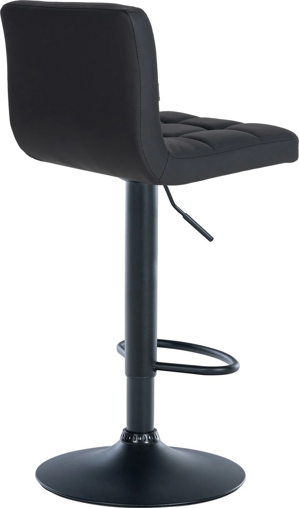 Barová židle Feni umělá kůže černá konstrukce