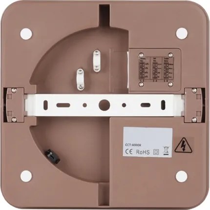 Brilagi -LED Venkovní stropní svítidlo BENE LED/24W/230V 26x26 cm hnědá IP54
