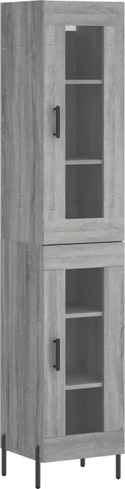 Skříň highboard šedá sonoma 34,5 x 34 x 180 cm kompozitní dřevo 3199439