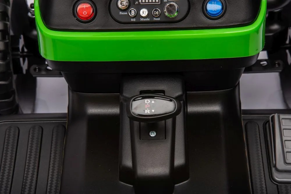 LEAN CARS Akumulátorový traktor BBH-030, zelený