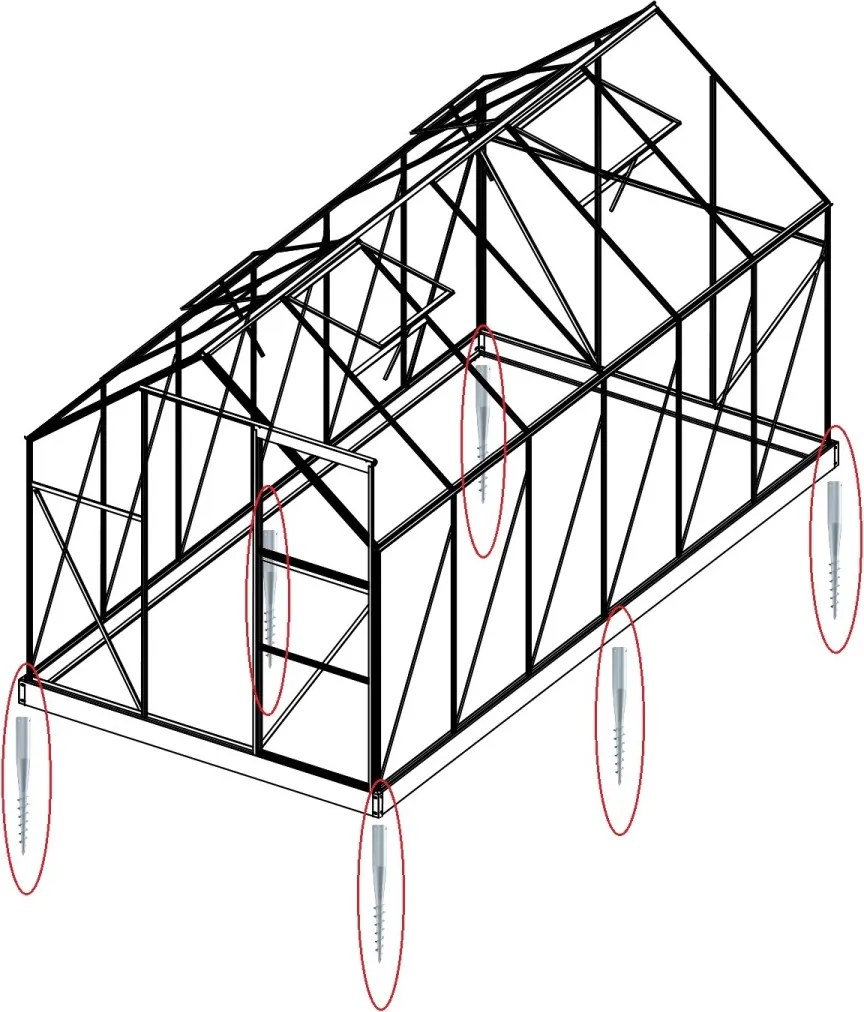 LANIT PLAST, s.r.o. Sada 10 zemní vruty (modely 11500) LG1492