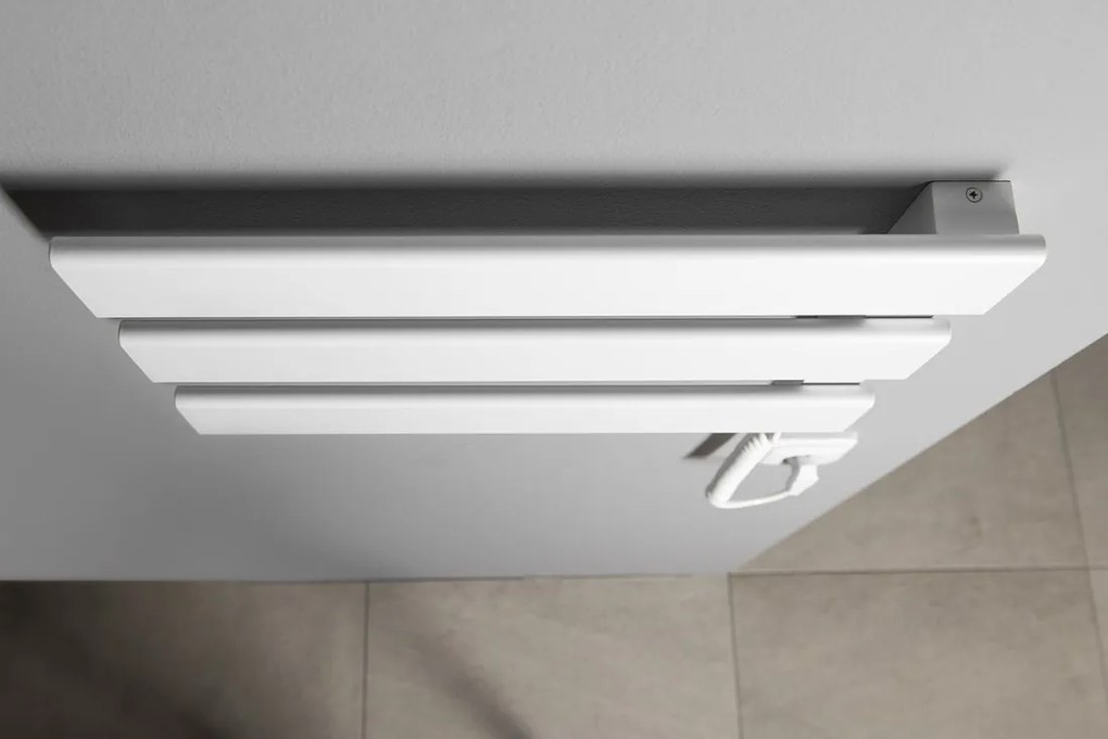 Aqualine Elvis elektrický sušák ručníků 480 x 330 x 45 mm 50W bílá EB480