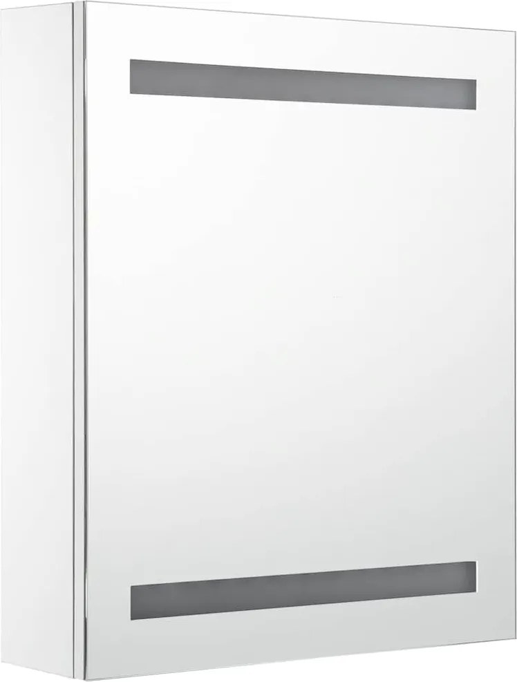 LED koupelnová skříňka se zrcadlem 50 x 13,5 x 60 cm 285115
