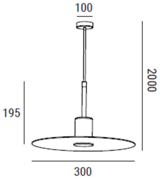 ZAHO Závěsné svítidlo POP, 60W, ⌀300 mm Barva: Černá