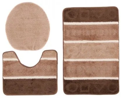 Sada koupelnových koberečků MULTI C5015 hnědý CAMEL FIGURY