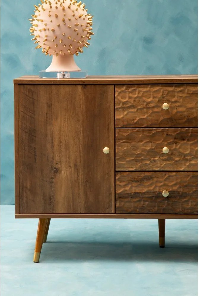 Komoda v tmavě přírodní barvě 114x70x39 cm Frida – Premier Housewares