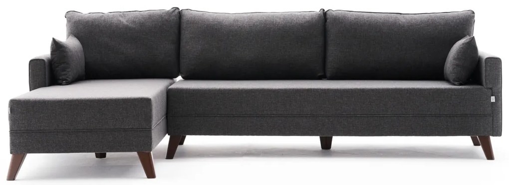Hanah Home Designová pohovka BELLA antracit levá 275 cm 825BLC2577