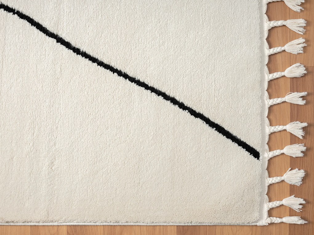 My Flair, Kusový koberec Moroccan Oasis weiß, 190x240, černobílá, ložnice
