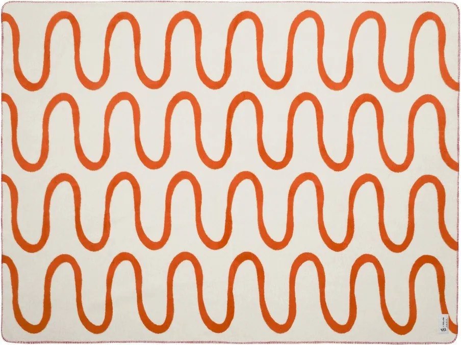 Oranžová deka 150x200 cm Swirl – noo.ma