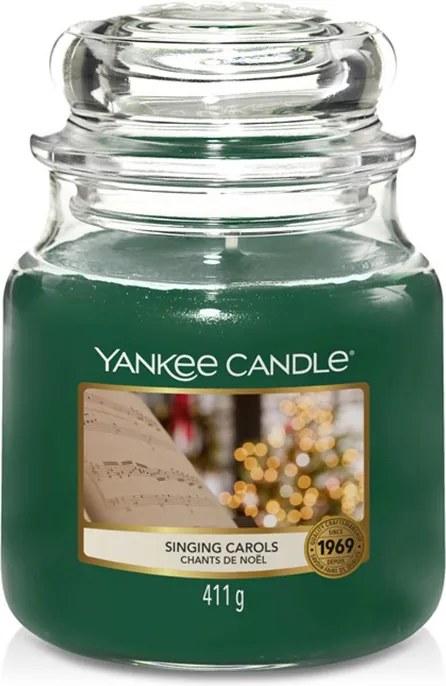 Yankee Candle vonná svíčka Singing Carols Classic střední
