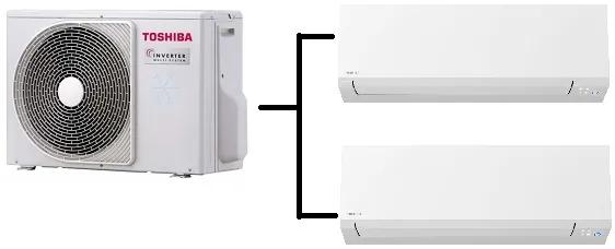 Klimatizace Toshiba Daiseikai 9 1+2 (4,5kW + 4,5kW) R32