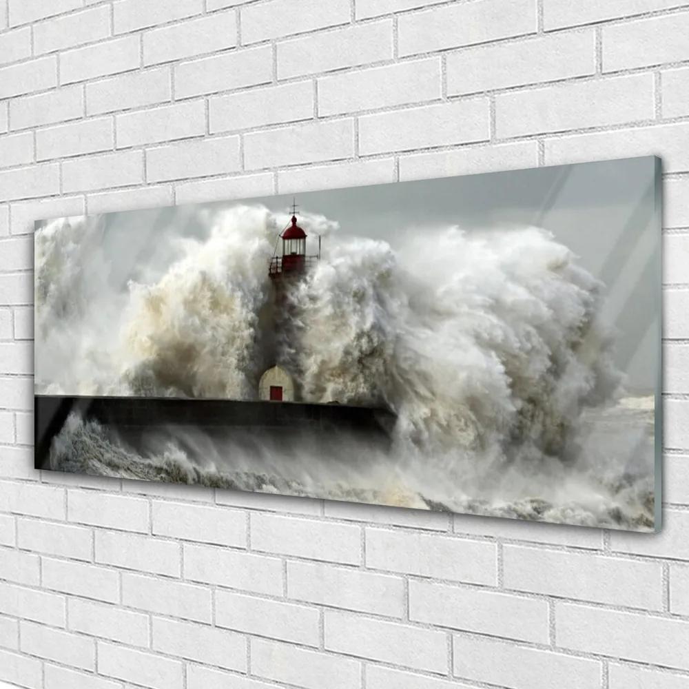 akrylový obraz Maják Krajina 125x50 cm