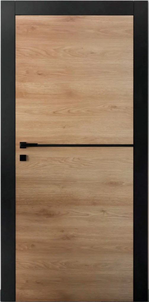 Interiérové dveře vasco doors NERO GT model 2 Průchozí rozměr: 60 x 197 cm, Orientace dveří: Levé dveře, Dekor: Ořech tmavý