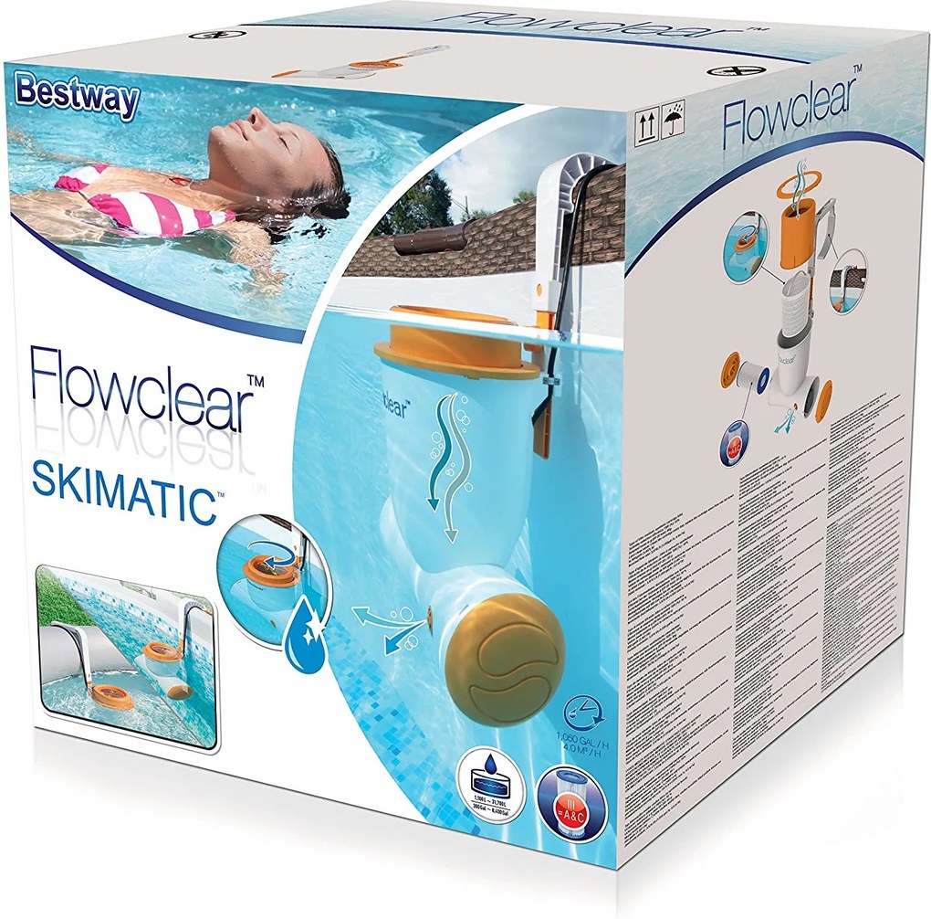 Bestway 58469 filtrace filtrační pumpa a skimmer SKIMATIC 4000 l/hod. do bazénu