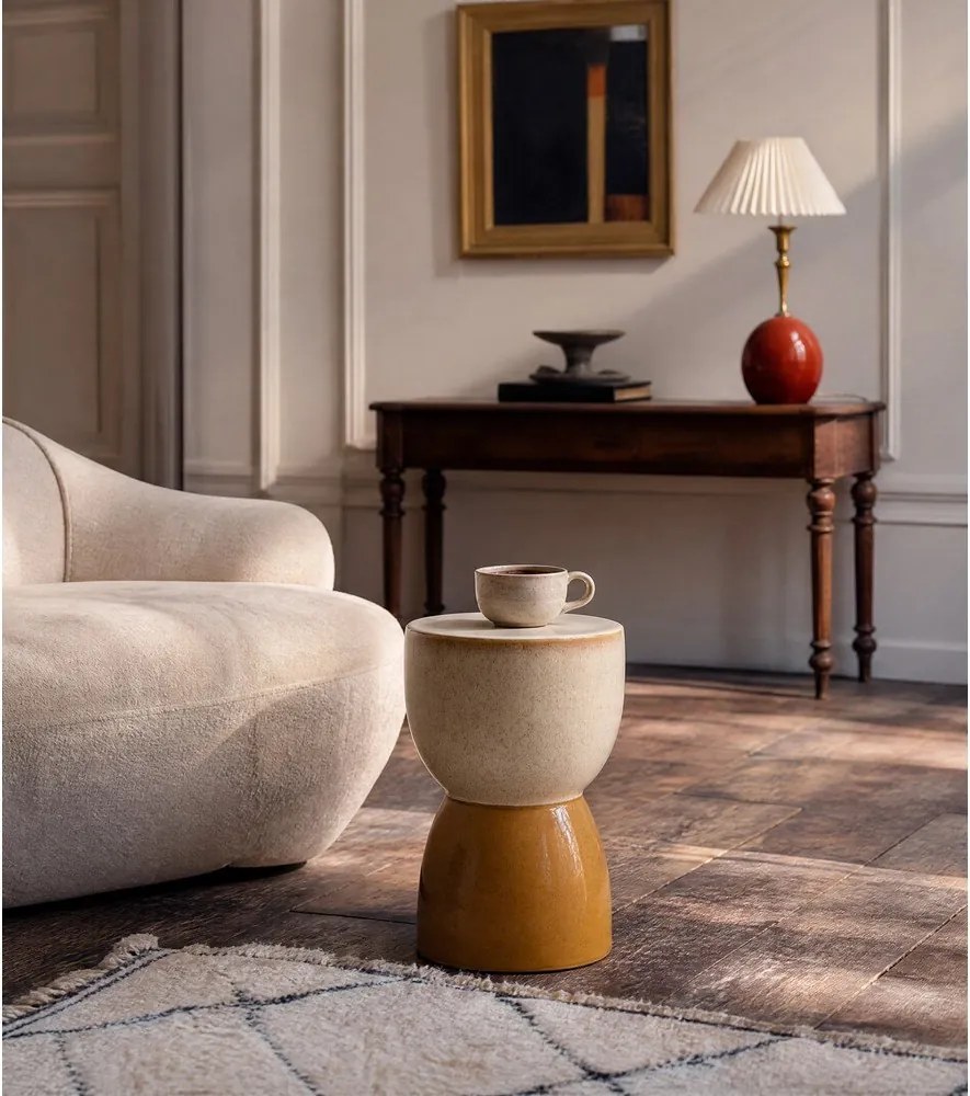 Keramický kulatý odkládací stolek ø 28,5 cm Finca – Light & Living