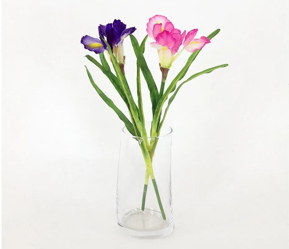 Umělá květina - iris. UKA025, sada 12 ks