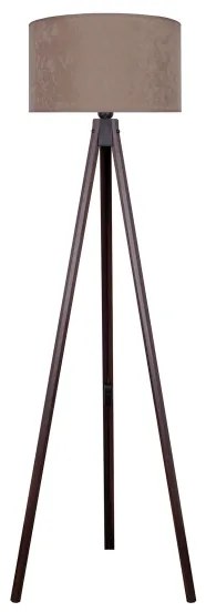 Brilagi - Stojací lampa VELVET 1xE27/60W/230V wenge/béžová
