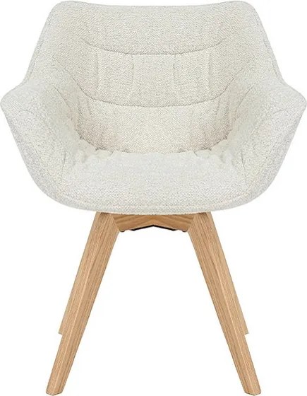 Designová otočná židle Kiara béžová