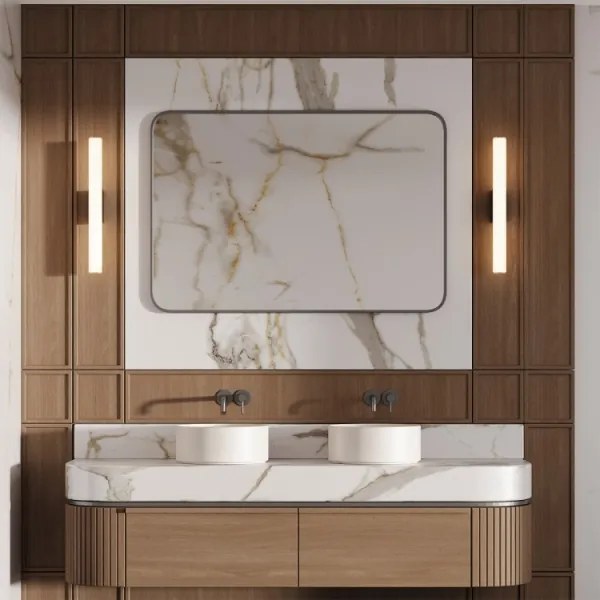 LED Koup. osvětlení zrcadla LINEA LED/12W/230V 3000/4000/6000K IP44 61 cm černá