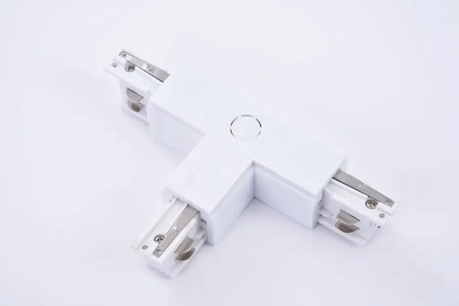 Track 3Line T Connector Left White