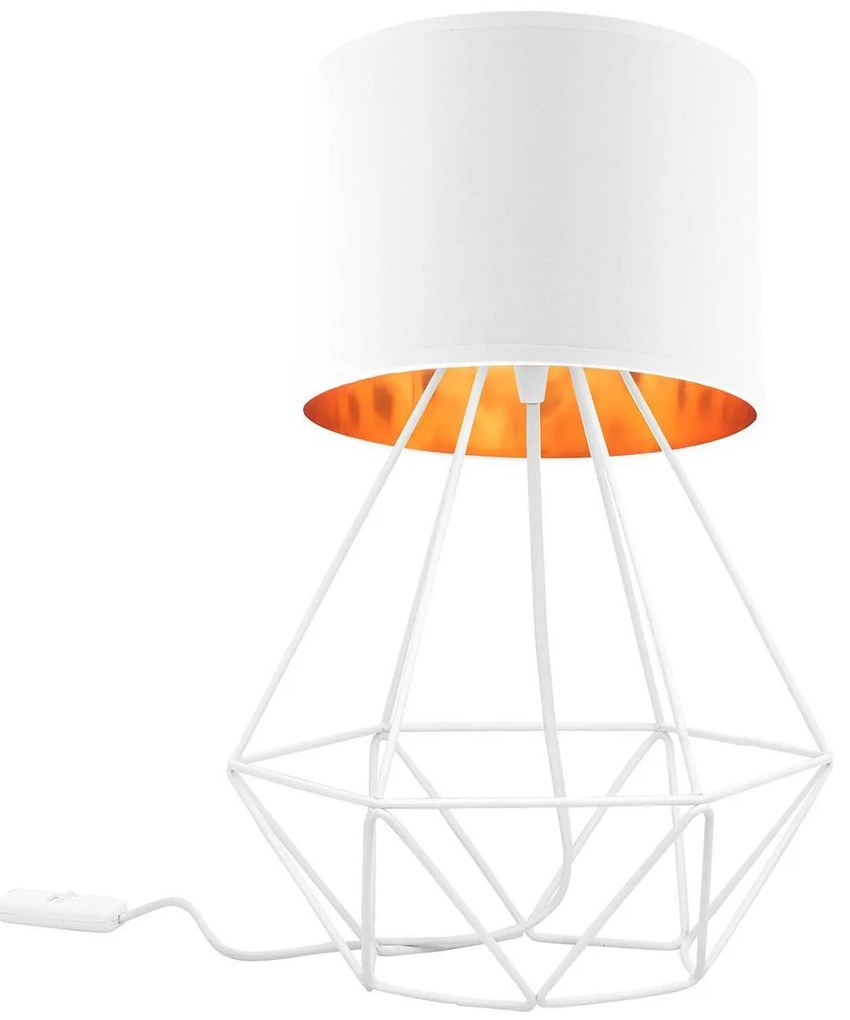 Stolní lampa SHADE, 1x textilní stínítko (výběr ze 4 barev), (výběr ze 3 barev konstrukce), G