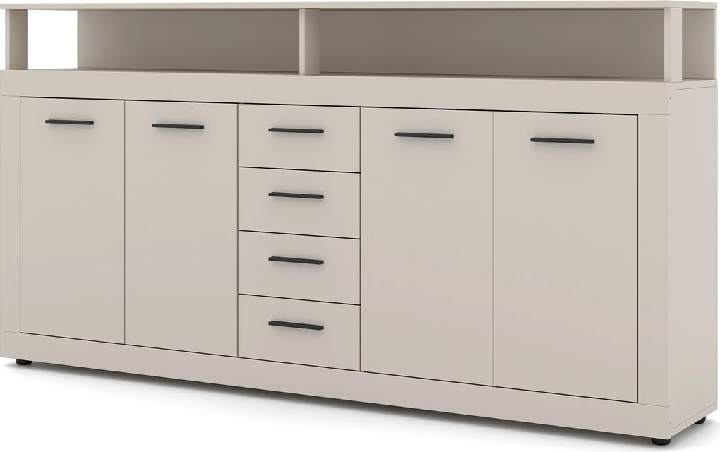 Komoda Luna 190 cm kašmírová