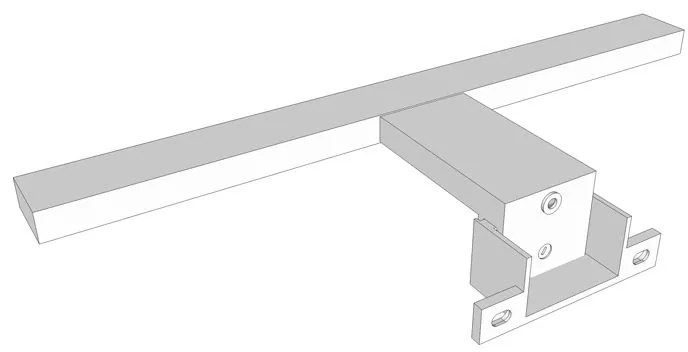 TOP LIGHT Světlo nástěnné Gila LED, Chrom